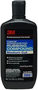 Amazon.com: 3M Imperial Microfinishing Rubbing Compound 39001, 16 oz ...