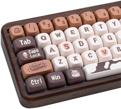 COOMICKEY Cute PBT Keycaps - 136 Keys MOA Profile Custom Set for Cherry ...