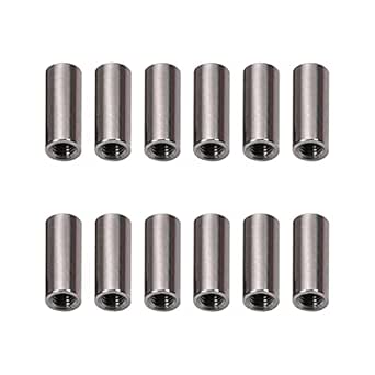 Jutagoss 10pcs M8 Height 30mm 304 Stainless Steel Threaded Sleeve Rod ...