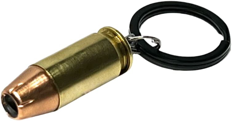 Amazon.com: 45 ACP Hollow Point Bullet Keychain (Black Flat Key Ring ...