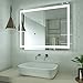 Amazon.com: HAUSCHEN HOME 32 x 40 inch LED Lighted Bathroom Mirror ...