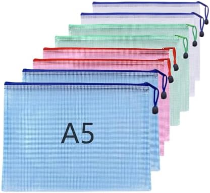 A5 Plastic Wallets File Folder Zip Lock Bags Document Wallet File ...