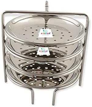 Jain Stainless Steel Idiyappam Stand (Small Size) with 4 Plates | Momos ...