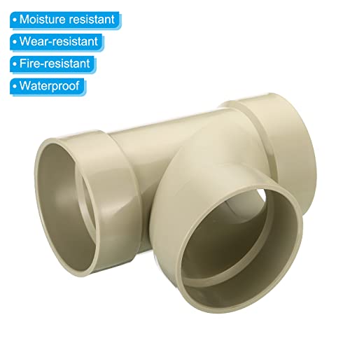 PATIKIL 4 Inch 3 Way Duct Splitter, T Shape Duct Connector 3 Way Hose ...