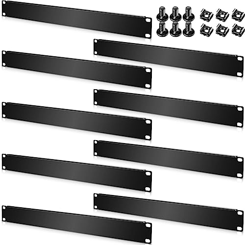 10 Pieces 1u Blank Panel Metal Rack Mount Filler Panel Blank - Want It All