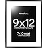 Amazon.com - Homeforia 9x12 Black Picture Frame for Wall or Tabletop ...