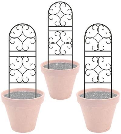 Amazon.com : BestNest Panacea 84401 Scroll Trellises, Black, 72" H ...