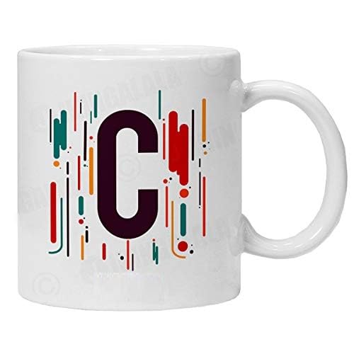 Buy BJ ART '' C Alphabet Printed Coffee Mug with Colorful Awesome ...