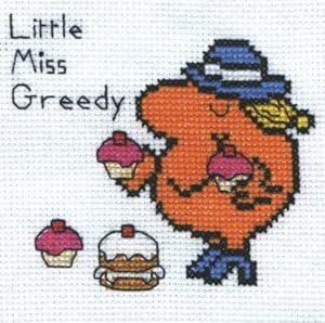 Amazon.com: Little Miss Greedy - Cross Stitch Kit : Home & Kitchen