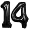 Amazon.com: 40 Inch Number 17 Balloon black Jumbo Giant Big Large ...