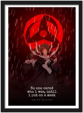 YourCanvas Obito Uchiha | Rin | Naruto Framed Poster with Matt Finish ...