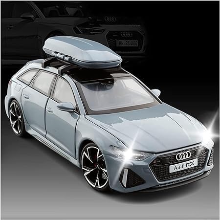 KIDSNEY Audi RS6 Toy Car Metal Pull Back Diecast Car with Openable Door ...