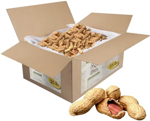 Amazon.com : C.J. Dannemiller RAW Peanuts in the Shell, Fancy, 25 LB ...