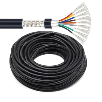 20 Gauge 2~10 Cores Shielded Wire, 20AWG 30-100FT Electrical Wire ...