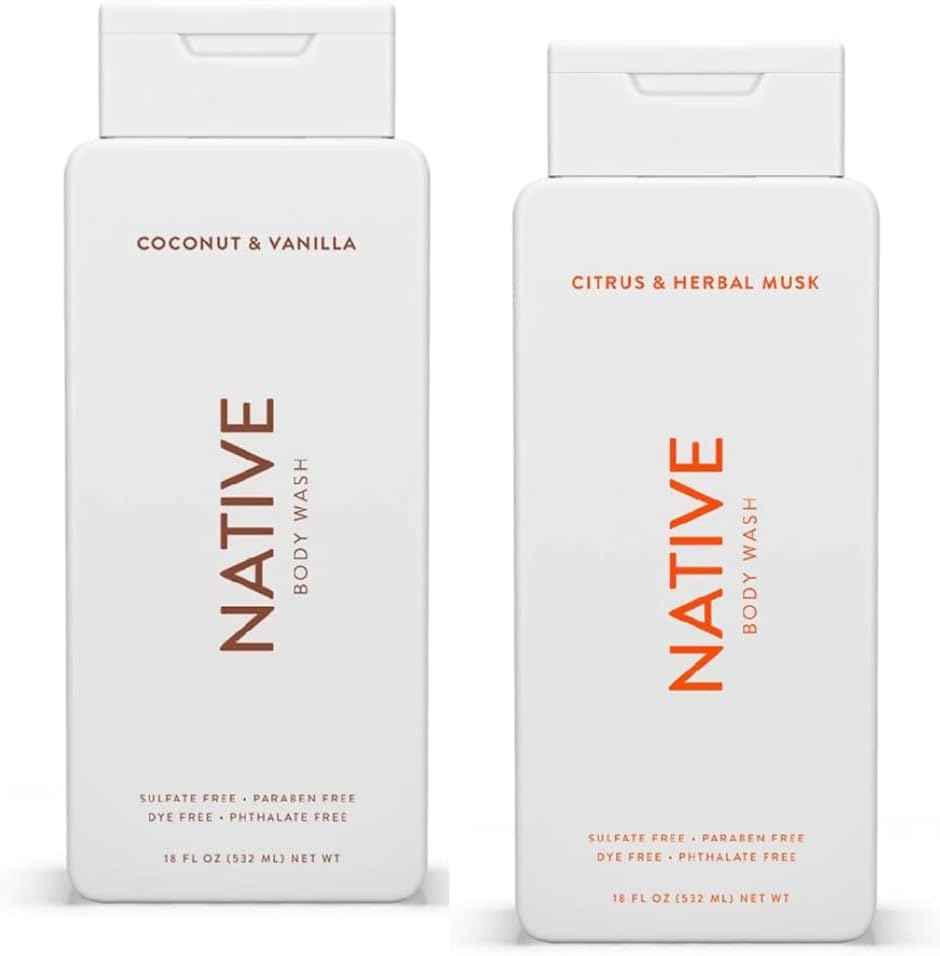 Amazon.com : Native Body Wash - Coconut & Vanilla - Sulfate Free - 36 ...