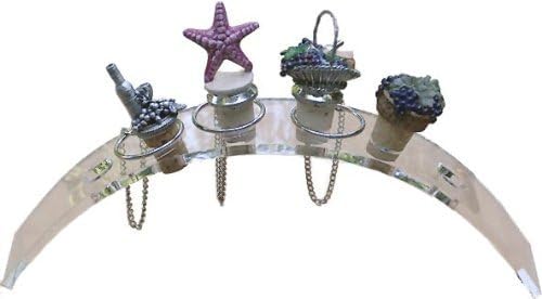 Amazon.com: Clear Acrylic Wine Stopper Display Stand Holds 6 Stoppers ...