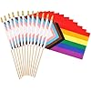Amazon.com: Augshy Progress Rainbow Pride Mini Flag, 22 Pack Small Mini ...