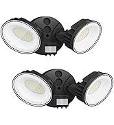 Onforu 55W LED Security Lights Motion Sensor Light Outdoor, 5500LM ...