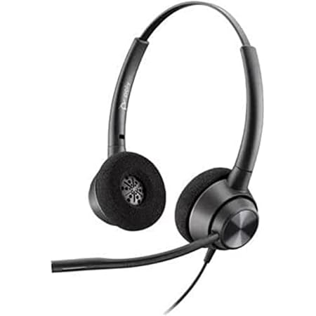 Amazon.com: Plantronics Poly EncorePro 320 Stereo Headset - QD - Black ...