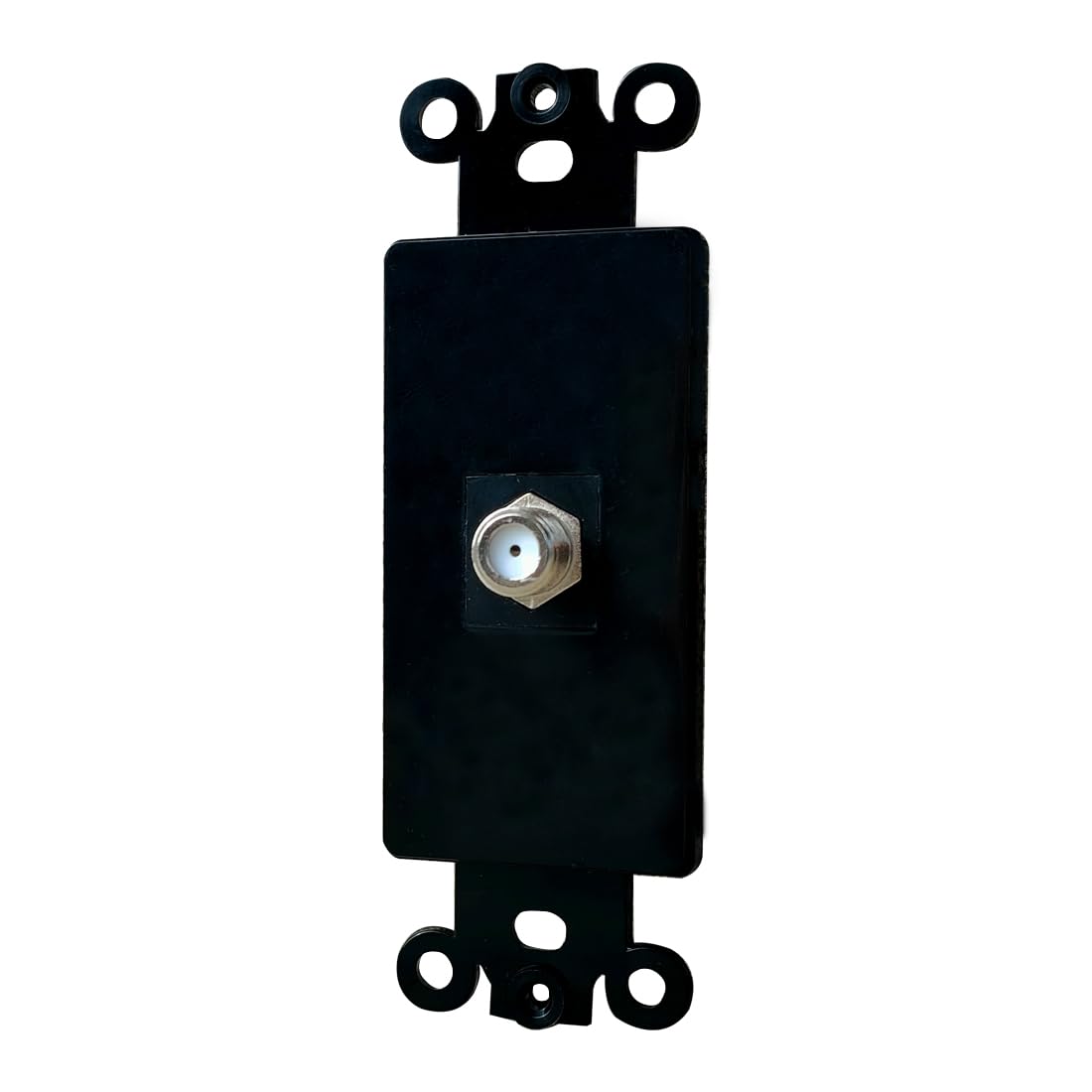 Amazon.com: BUPLDET 1 Port Coax Cable Wall Plate Insert - Coaxial ...