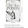 Amazon.com: NAMEY Halloween Sign, Drink's Poison, 12 x 8 Inch Metal ...