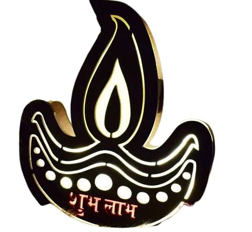 Shubh Labh Diya Led Board : Amazon.in: Home & Kitchen