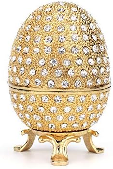 Amazon.com: QIFU Mini Faberge Egg Style Hand Painted Hinged Jewelry ...
