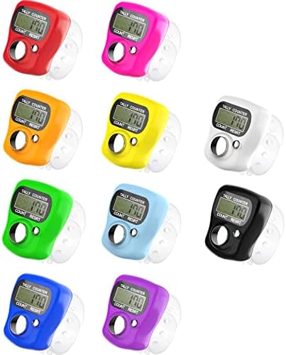 Amazon.com : KTRIO Pack of 10 Colors Electronic Finger Counter, Mini ...