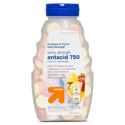Amazon.com : Extra Strength Antacid Chewable Tablets. Tropical Fruit ...