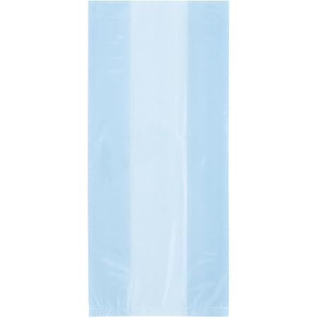 Amazon.com: 100 Pieces Baby Print Cellophane Treat Bags Baby Footprint ...