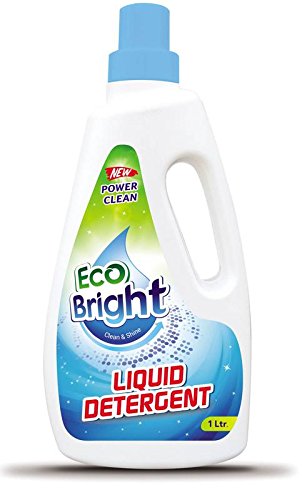 Eco Bright Power Clean Liquid Detergent 1 Ltr : Amazon.in: Health ...