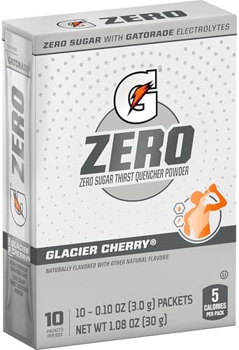 Amazon.com : Gatorade G Zero Powder Packets Glacier Cherry 1.08oz 10ct ...