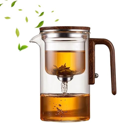 Amazon.com | Enchanti Tea Pot, Water Separation Glass Teapot with ...