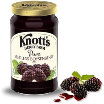 Amazon.com : Knotts Berry Farm Pure Seedless Boysenberry Jam - 16 oz ...