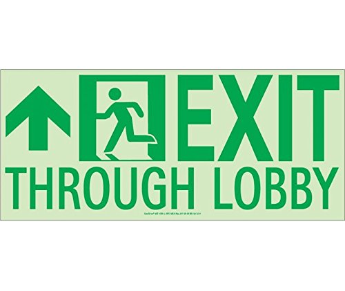 Exit Through Lobby Sign: Amazon.com: Industrial & Scientific