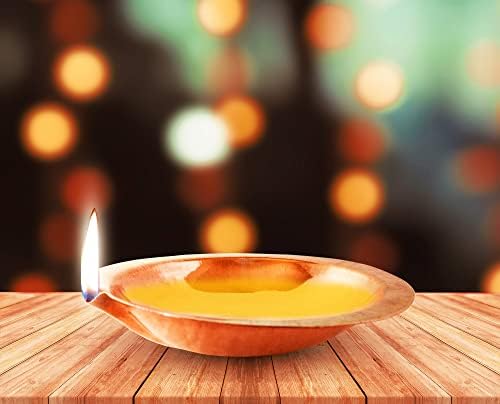 Buy CLAP24 Copper/Tamba Akhand Jyoti Diya, Oil Lamp Deepak, Deepam ...
