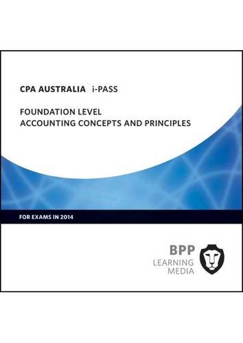 Buy Cpa Australia Accounting Concepts and Principles: Foundation level ...