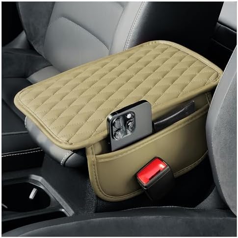 Amazon.com: Upgraded Car Center Console Cover,Microfiber Leather Car ...