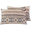 Amazon.com: YuHeGuoJi Brown Aztec Pillow Cases Queen 100% Cotton ...