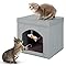 Amazon.com : ShellKingdom Collapsible Cat House, Foldable Kitty Cat ...