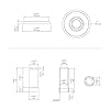Trim Kit for 2-handle Shower Valve, Fit Delta Washerless Shower, Oil ...