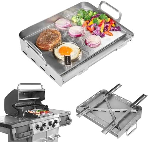 Amazon.com: Universal Grill Griddle 24"x16" Stainless Steel Griddle for ...