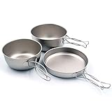 ・ブランド:村の鍛冶屋・製造元:村の鍛冶屋・製造元/メーカー部品番号:MK-6023・チタンは軽くて強く、金属臭がなく、優れた耐蝕性、熱伝導が良い。　材質：純チタン・チタンの特性を生かした理想のクッカーセット。・小さな鍋としてたっぷり入る大...