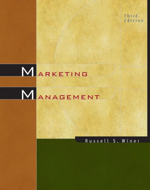Amazon.com: Marketing Management: 9780131963344: Winer, Russell S.: Books