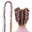 WLLHYF 30 Pcs Hair Braids Colorful Hair Wrap String Assorted Gradient ...