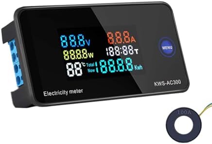 Serplex® 6 in 1 Digital Voltage Meter Energy Meter AC Current Voltmeter ...