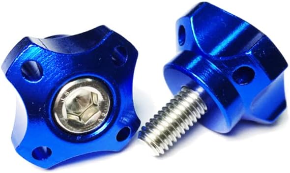 Amazon | 【COTRAX】 ナンバーボルト 軽量 アルミ 製 ナンバープレート ボルト ワッシャー + ステンレス M6 ネジ 自動車 バイク 汎用パーツ Xタイプ 2個セット ...