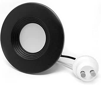 LB13158 3-Inch LED Round Downlight Retrofit, GU10 Base, Baffle Trim, 9 ...
