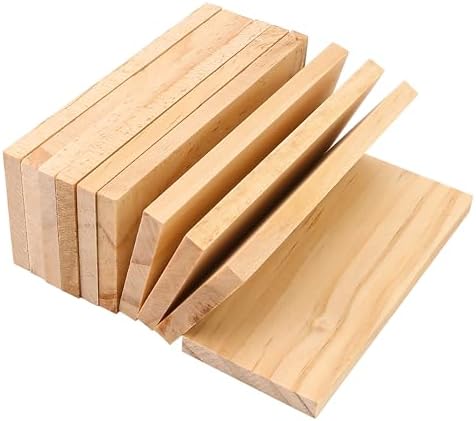 Amazon.com: 10 Pieces 10x4cm Natural Pine Unfinished Wood Blocks ...