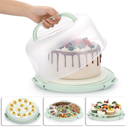 Amazon.com: HANSGO Cake Carrier with Handle, Cupcake Holder Deviled Egg ...